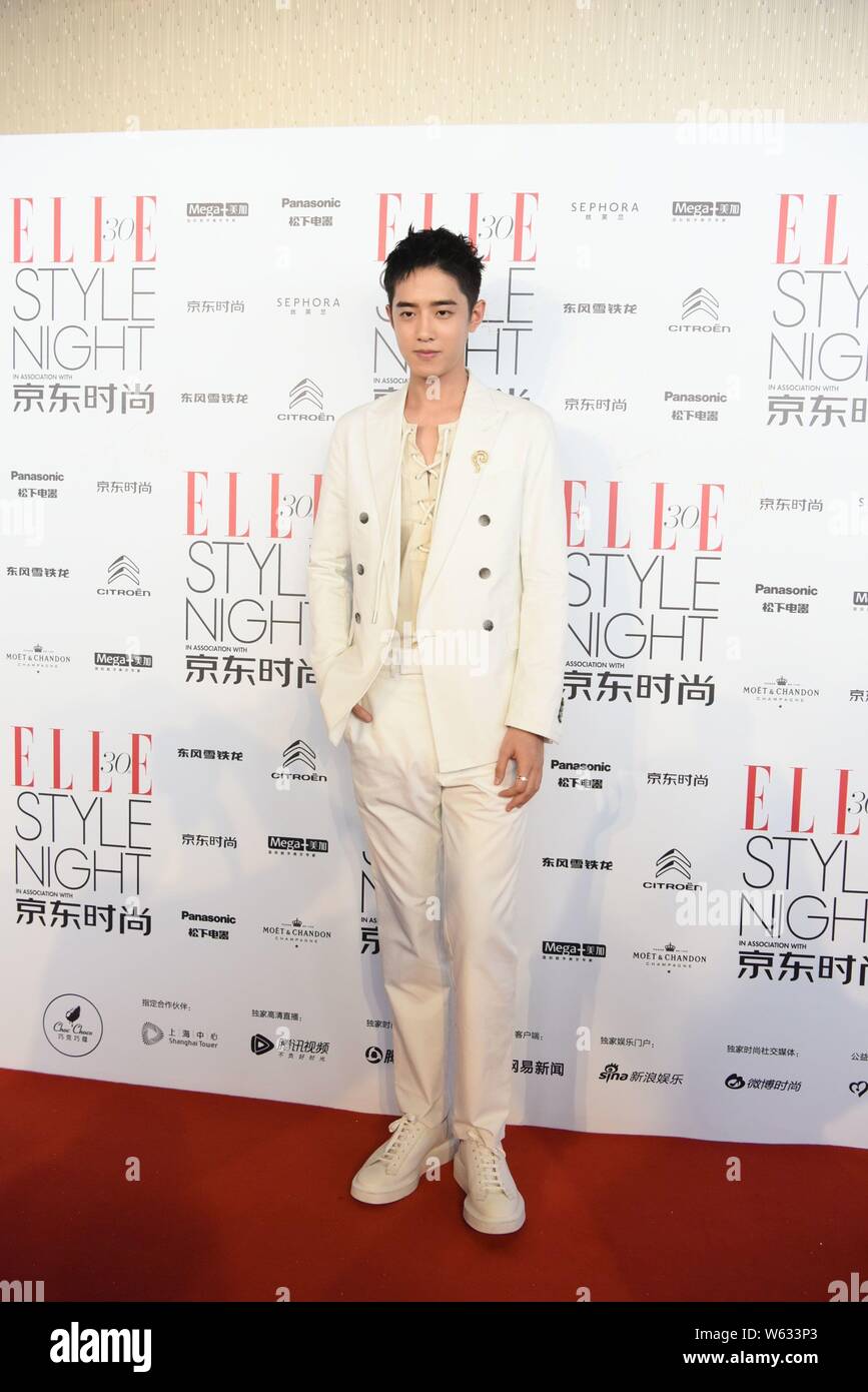 Chinese actor Connor Leong or Liang Jingkang of the new lineup of Chinese boy group F4 arrives ...