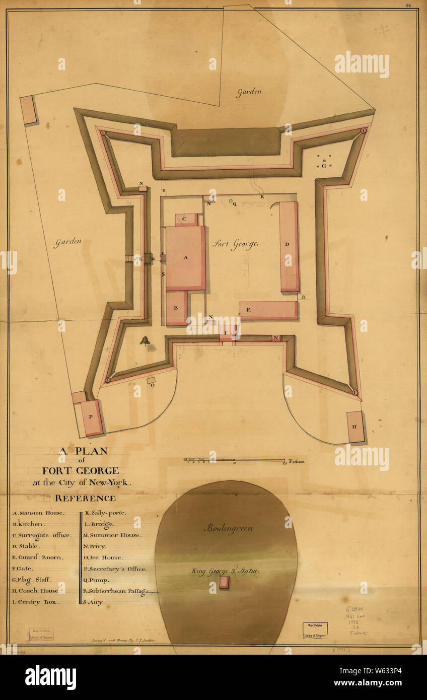 American Revolutionary War Era Maps 1750-1786 188 A plan of Fort George ...