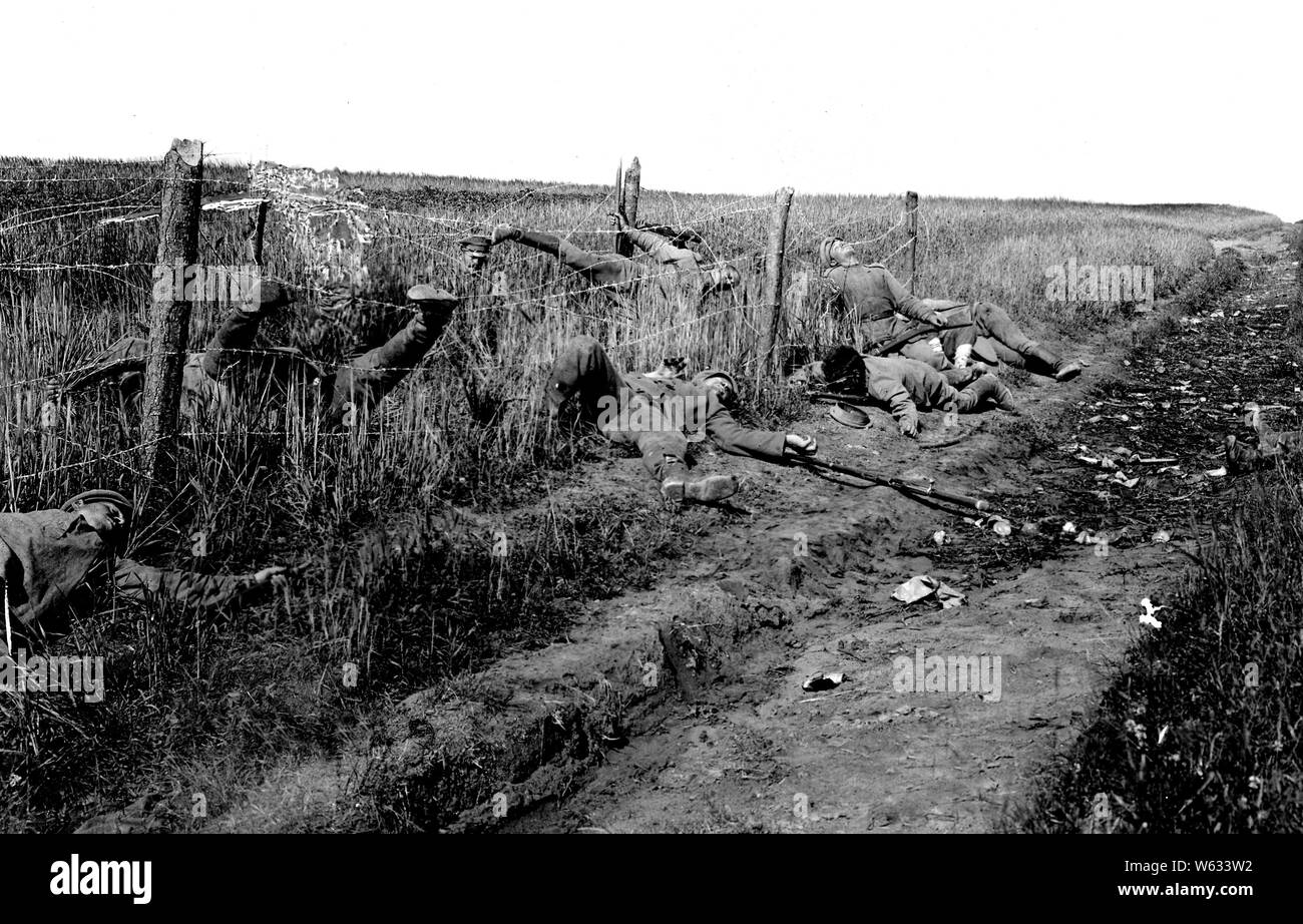 the deadly electric current executed a Russian patrol in the attempt to ...