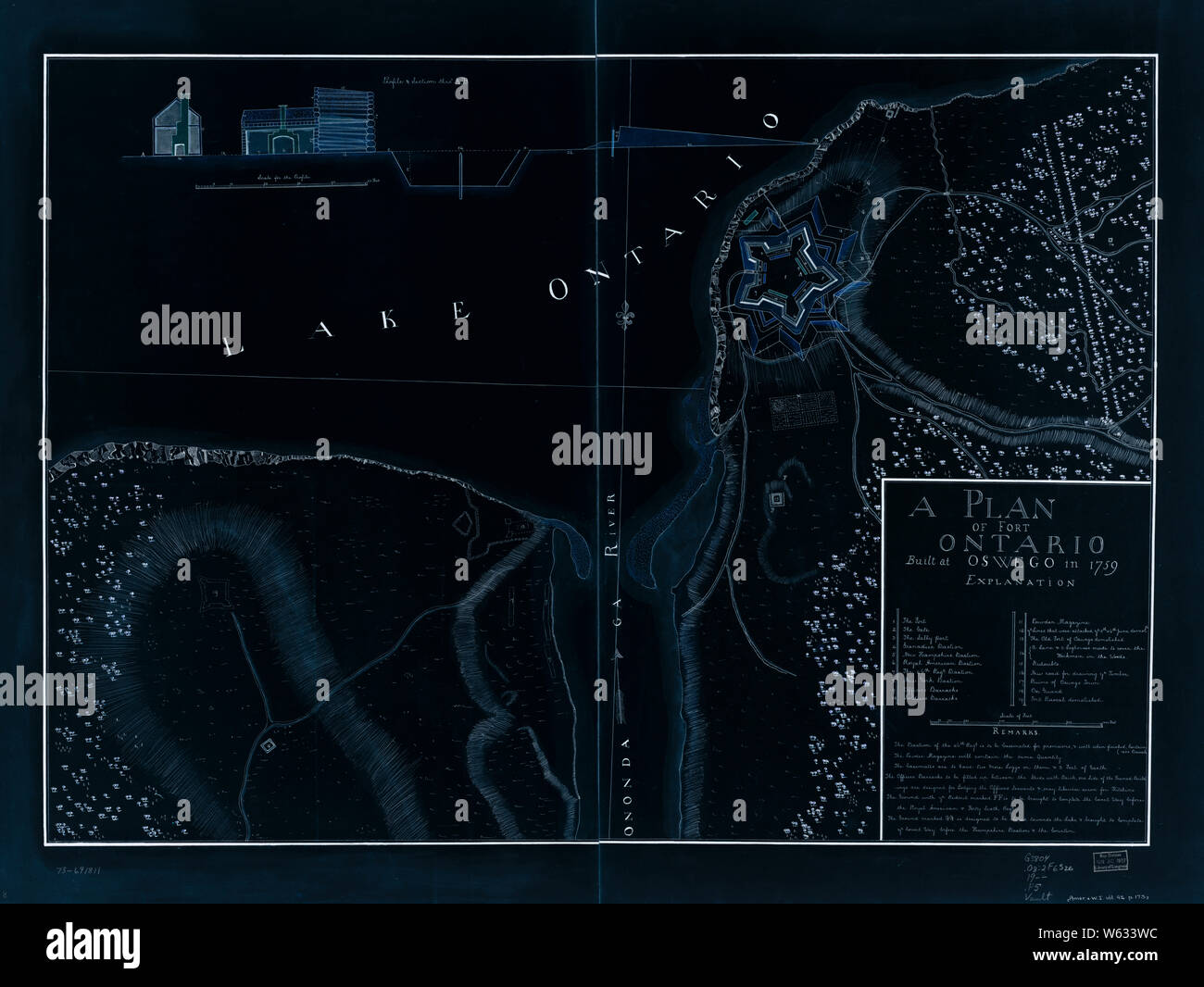 American Revolutionary War Era Maps 1750-1786 191 A Plan of Fort ...