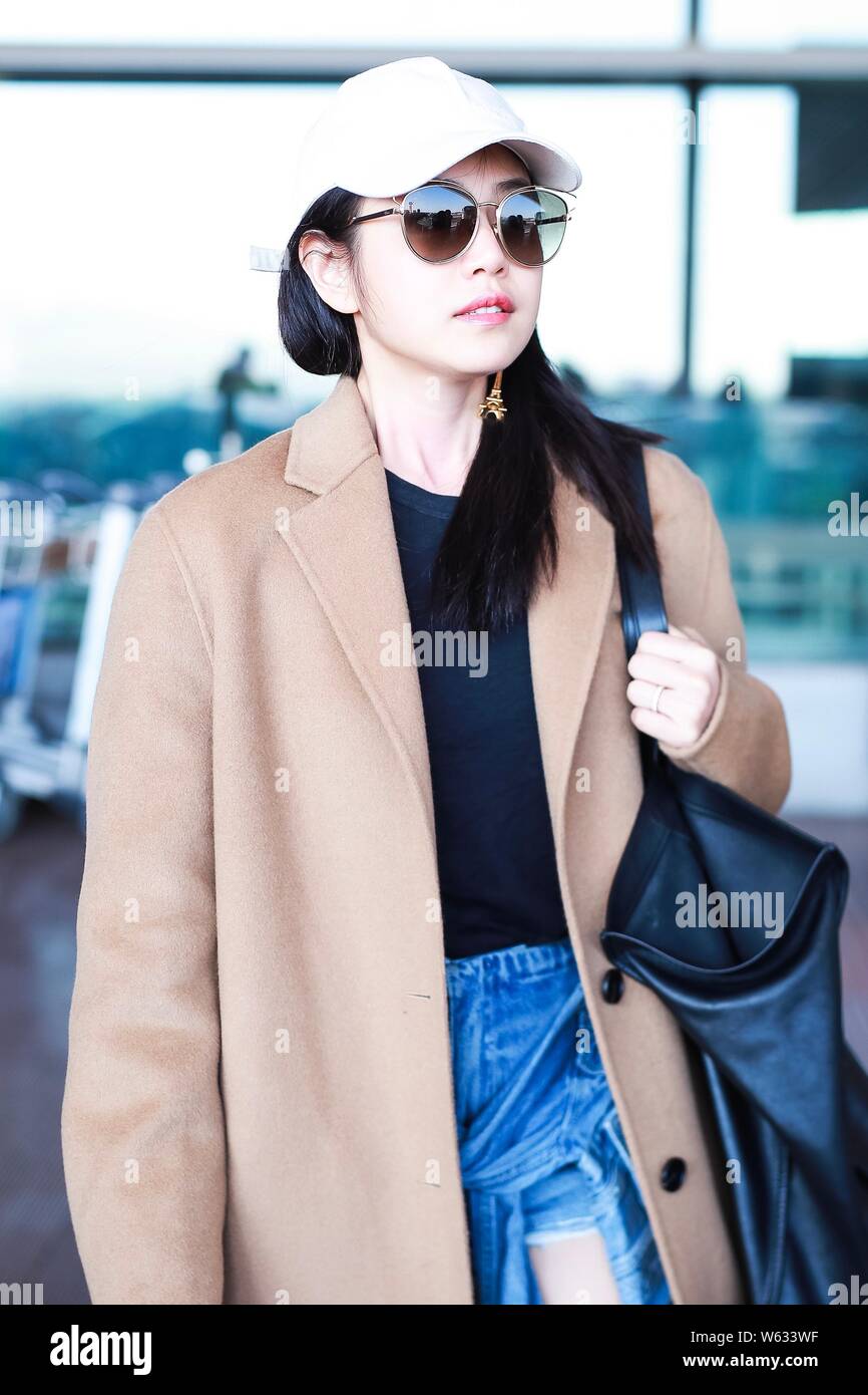 Taiwanese actress Michelle Chen is pictured at the Shanghai Hongqiao ...