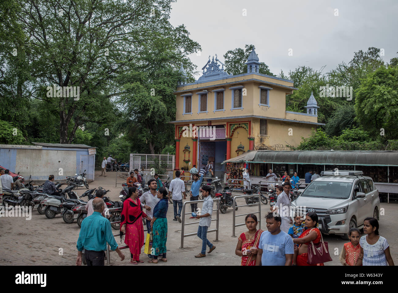 The Sankat Mochan Hanuman Temple in Varanasi on a cloudy day Stock ...