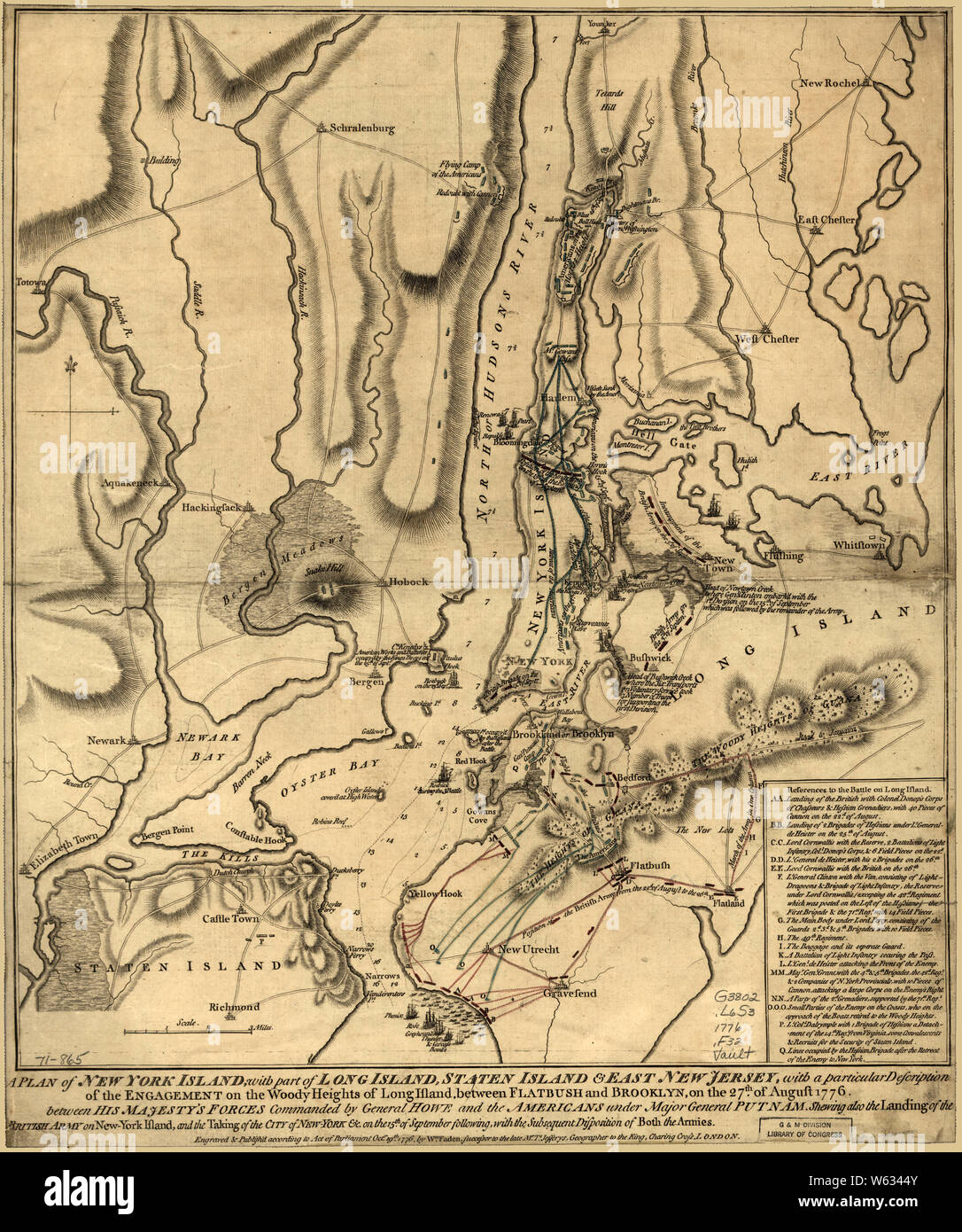 Revolutionary war new jersey map hi-res stock photography and images ...