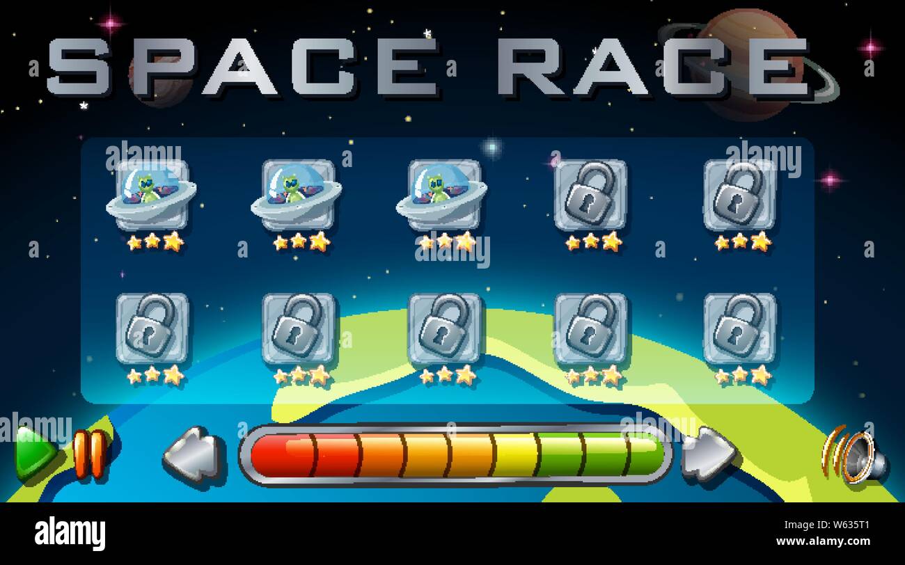 Space race game background illustration Stock Vector Image & Art - Alamy