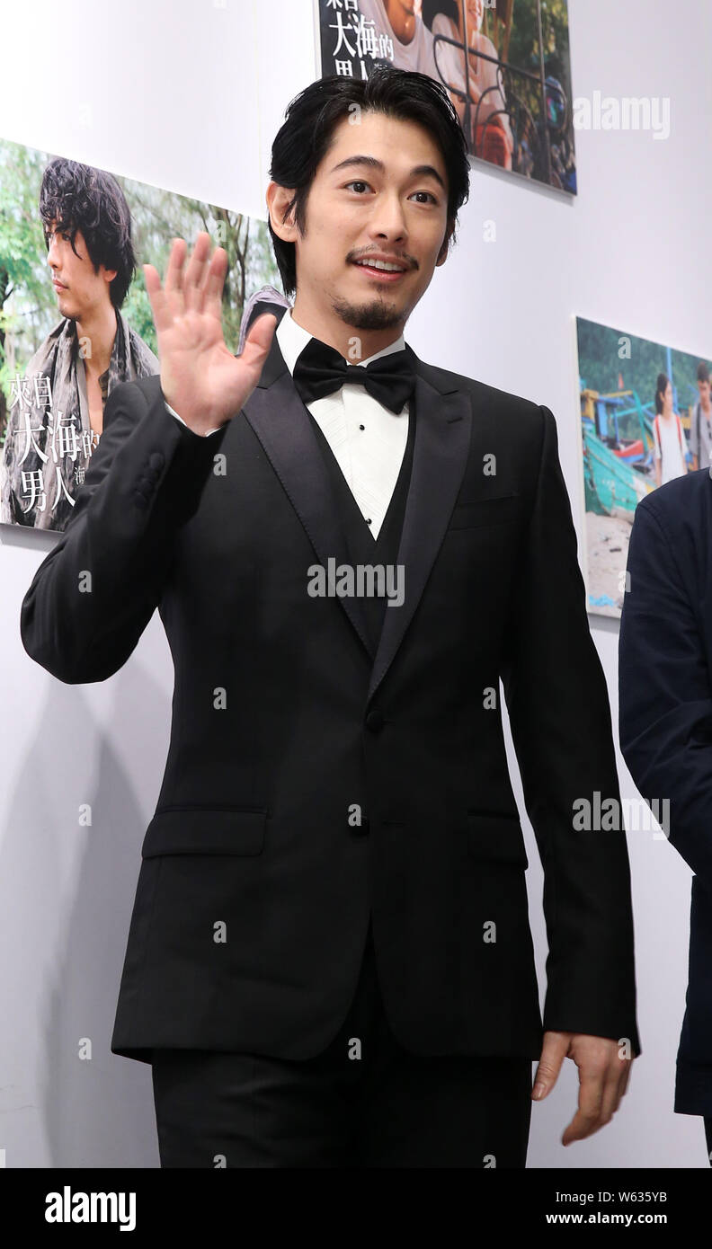 **TAIWAN OUT**Japanese actor Dean Fujioka attends a press conference ...