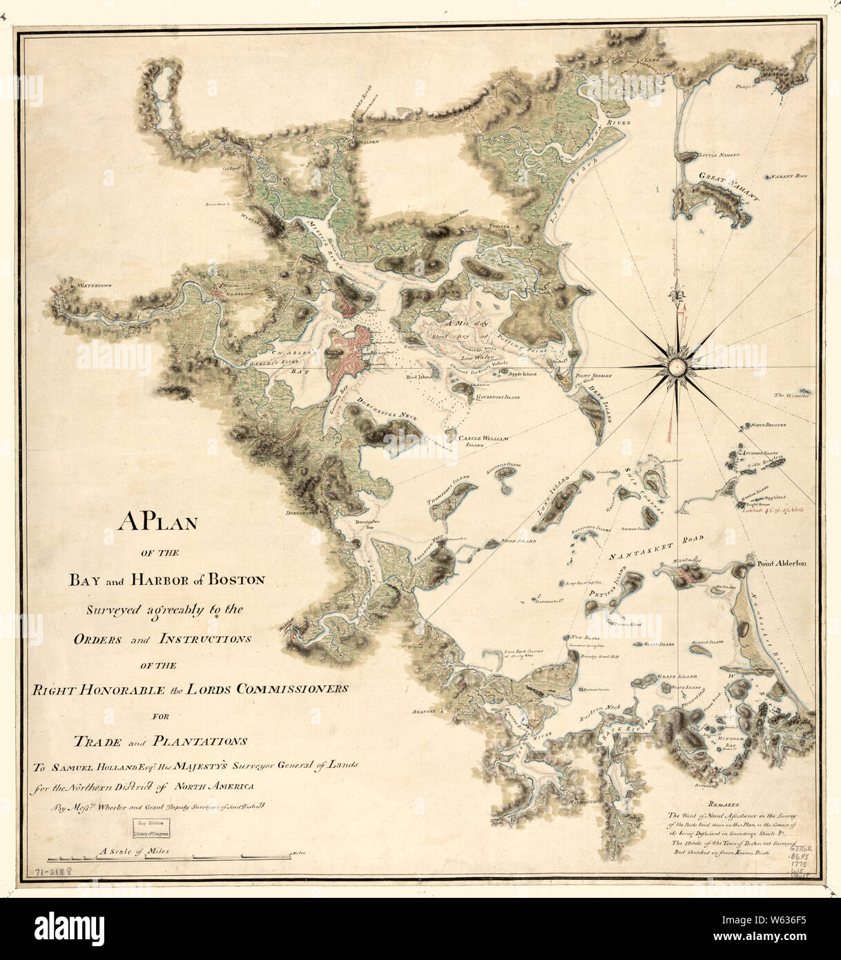 American Revolutionary War Era Maps 1750-1786 213 A plan of the bay and ...