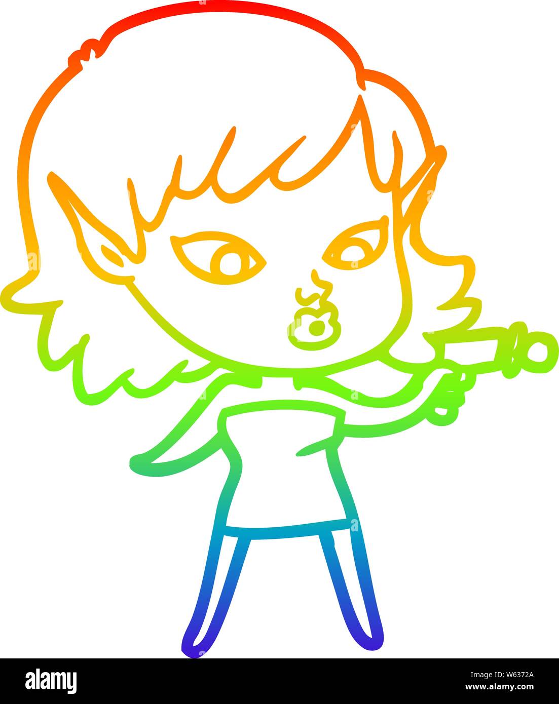 Rainbow gun Stock Vector Images - Alamy