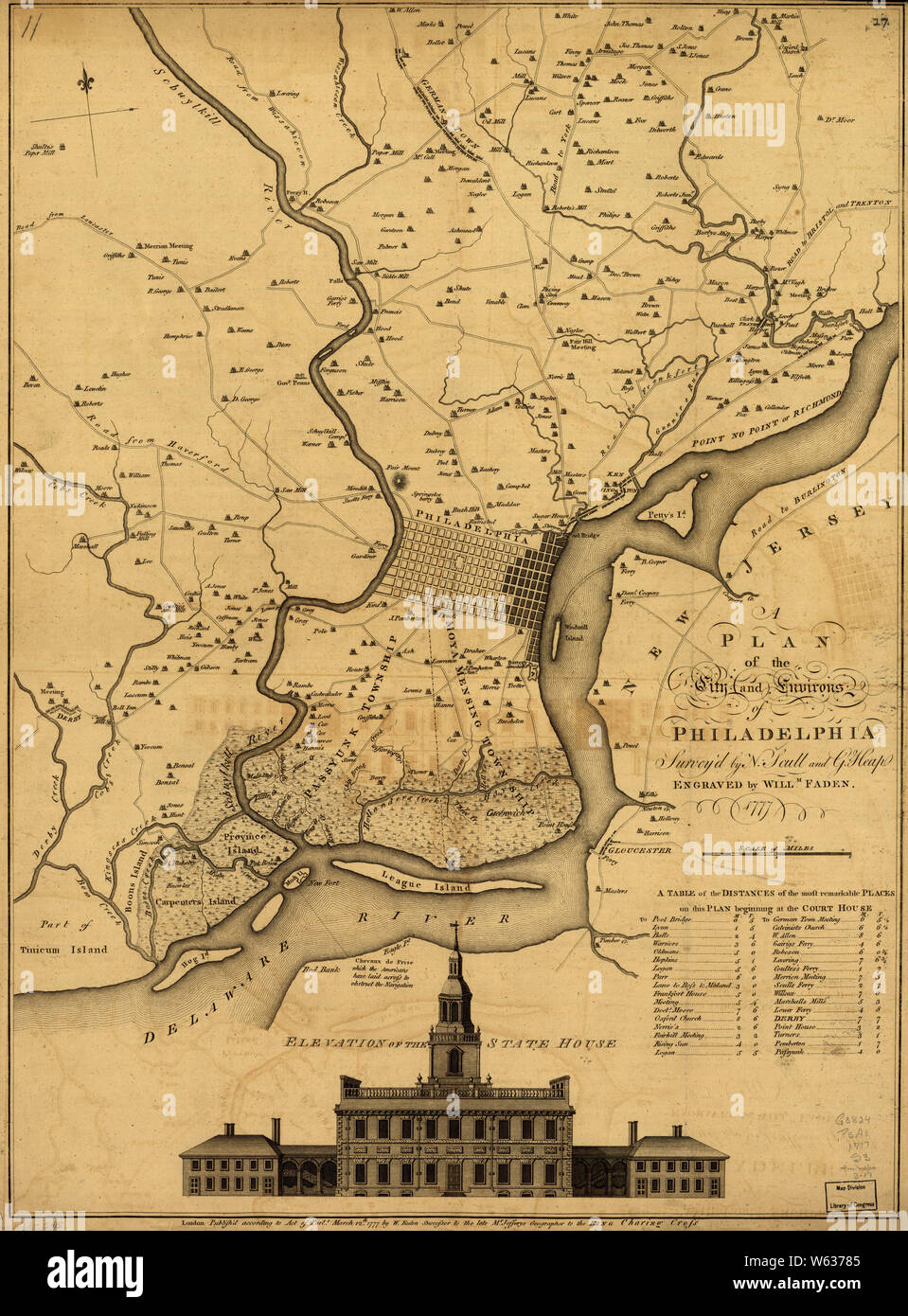 American Revolutionary War Era Maps 1750-1786 218 A plan of the city ...