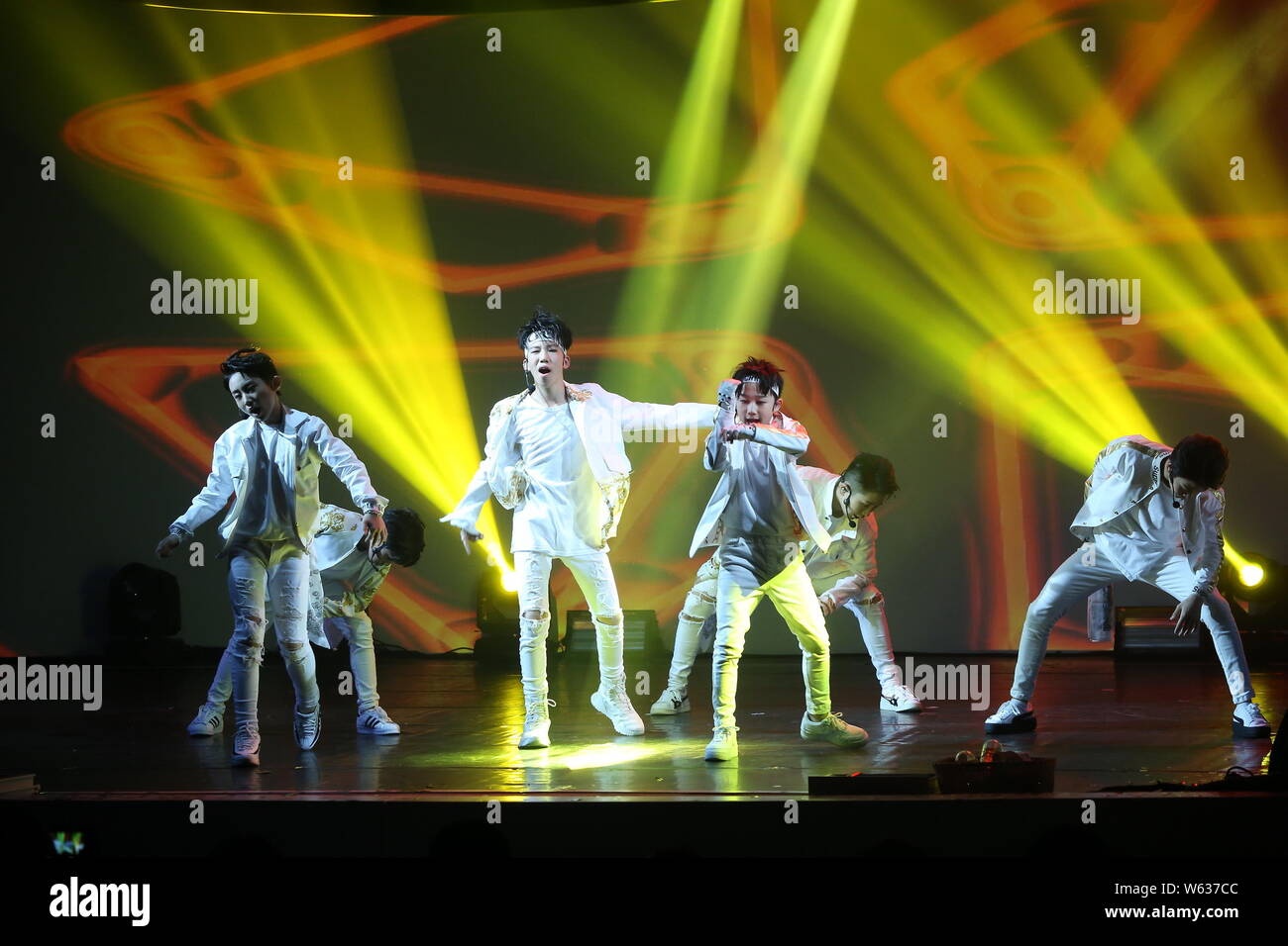 Members of boy band Boy Story co-produced by Tencent Music ...