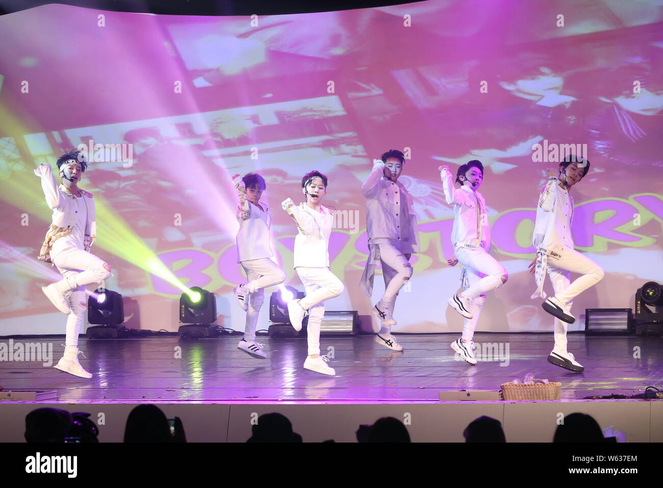 Members of boy band Boy Story co-produced by Tencent Music ...