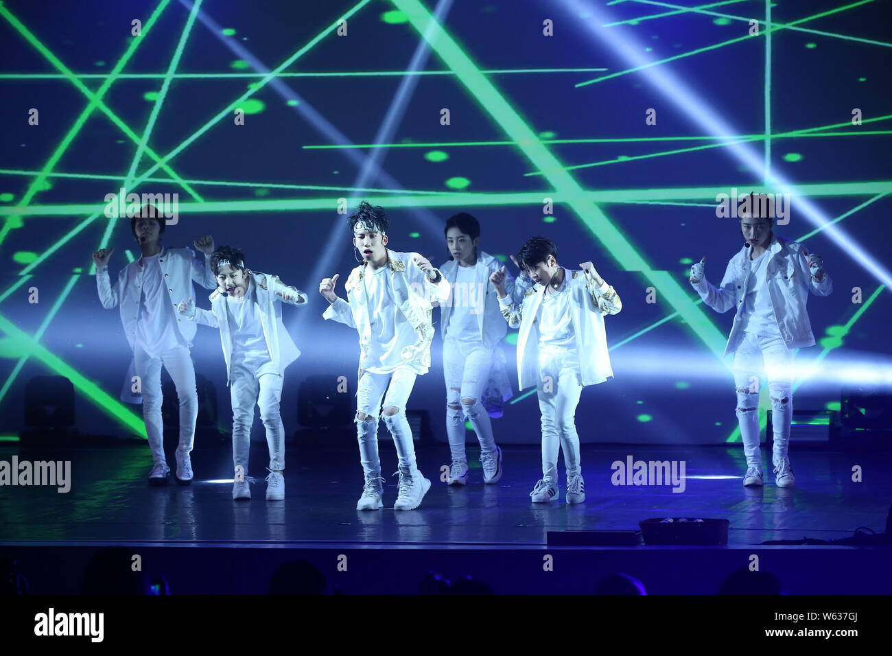 Members of boy band Boy Story co-produced by Tencent Music ...