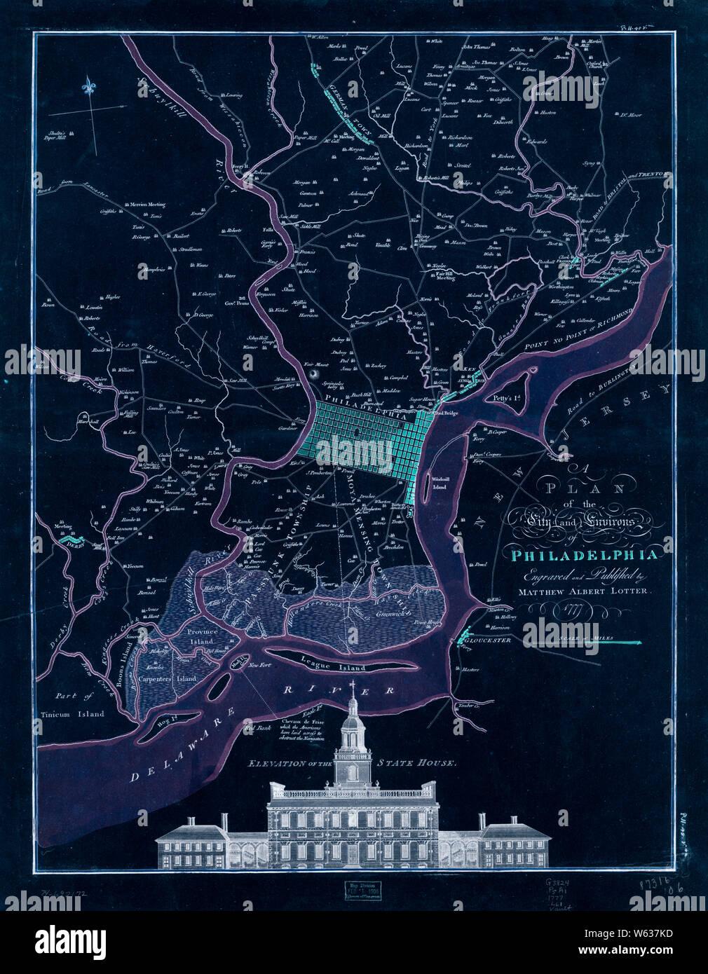 American Revolutionary War Era Maps 1750-1786 222 A plan of the city ...
