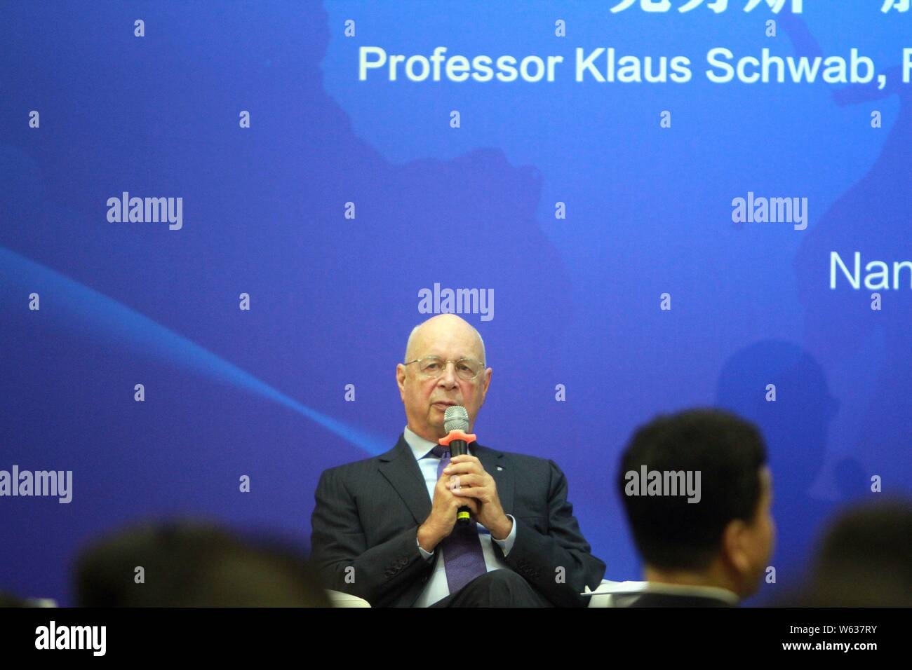 Klaus Schwab, Founder and Executive Chairman of the World Economic ...