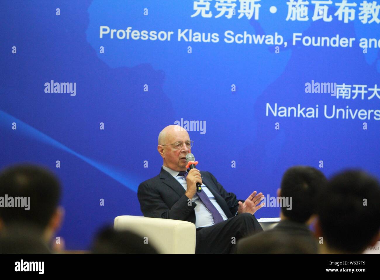 Klaus Schwab, Founder and Executive Chairman of the World Economic ...