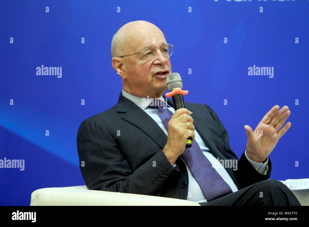 Klaus Schwab, Founder and Executive Chairman of the World Economic ...