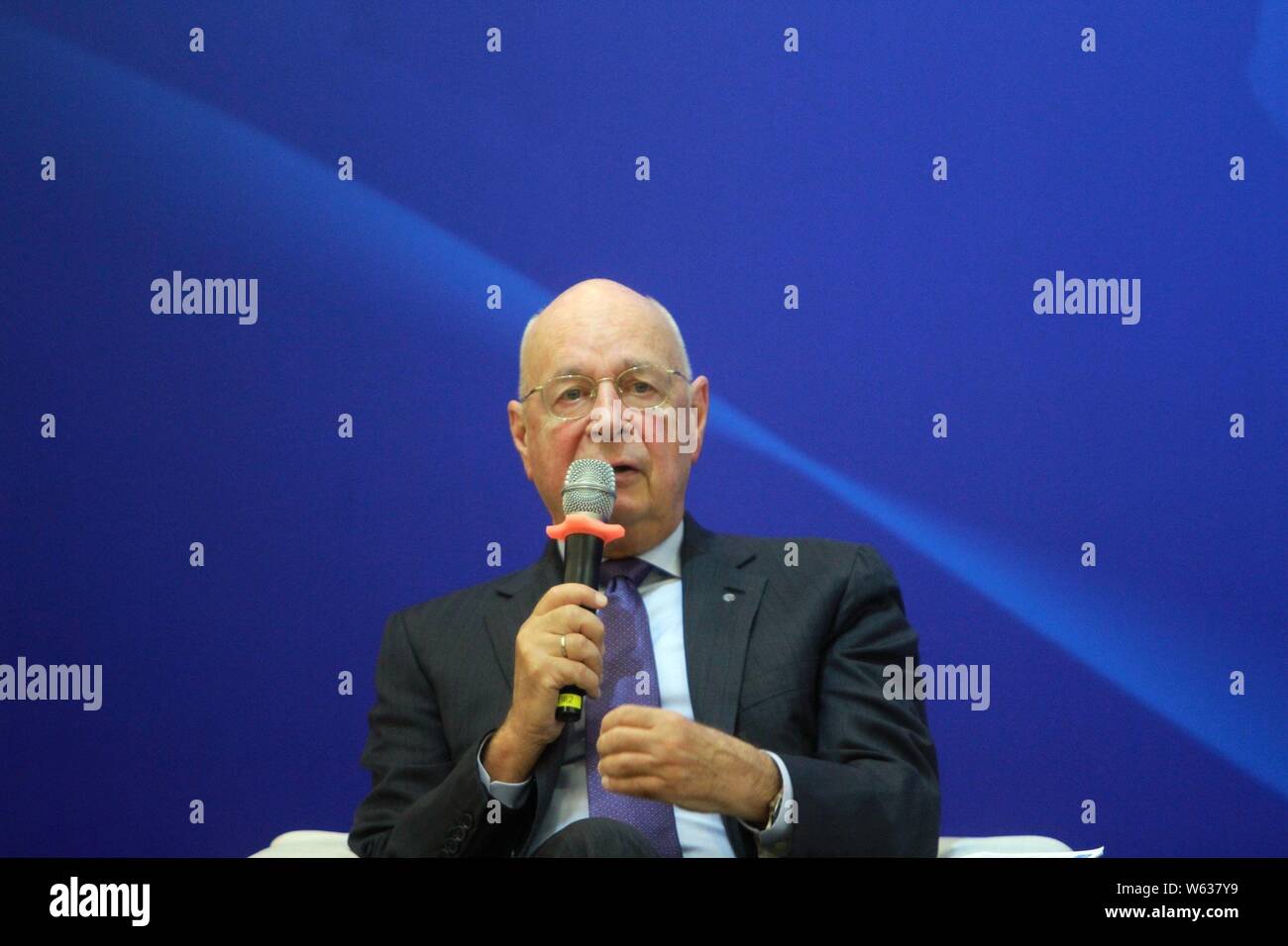 Klaus Schwab, Founder and Executive Chairman of the World Economic ...