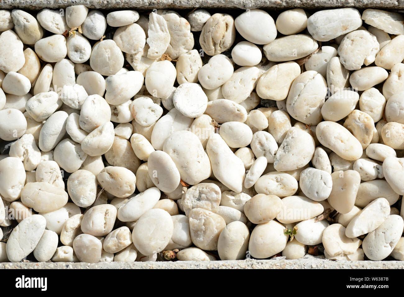 Small white pebbles hi-res stock photography and images - Alamy