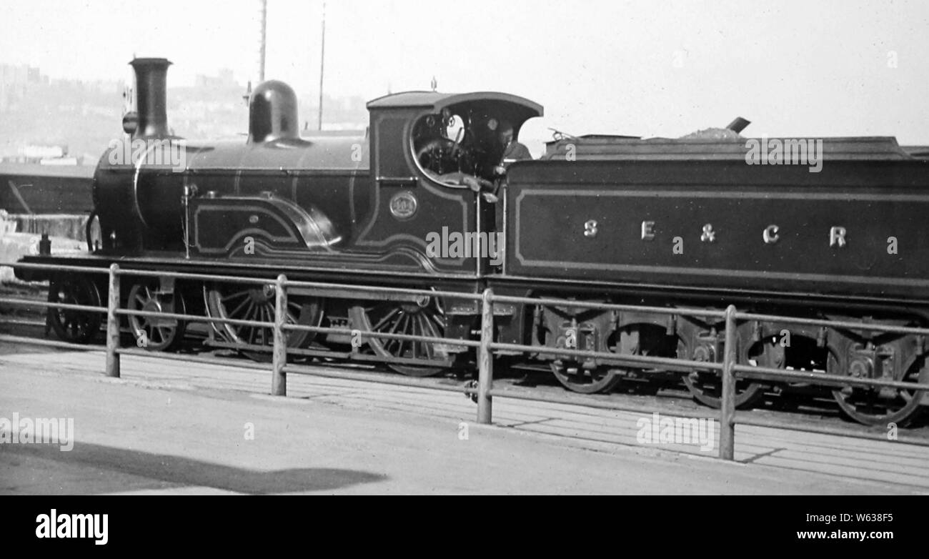 SE&CR railway engine Stock Photo - Alamy
