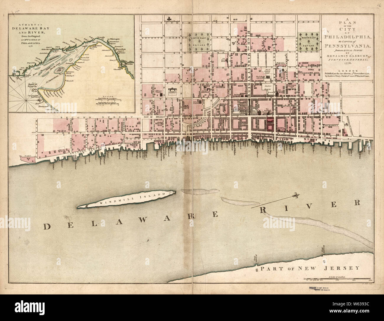 American Revolutionary War Era Maps 1750-1786 230 A plan of the city of ...