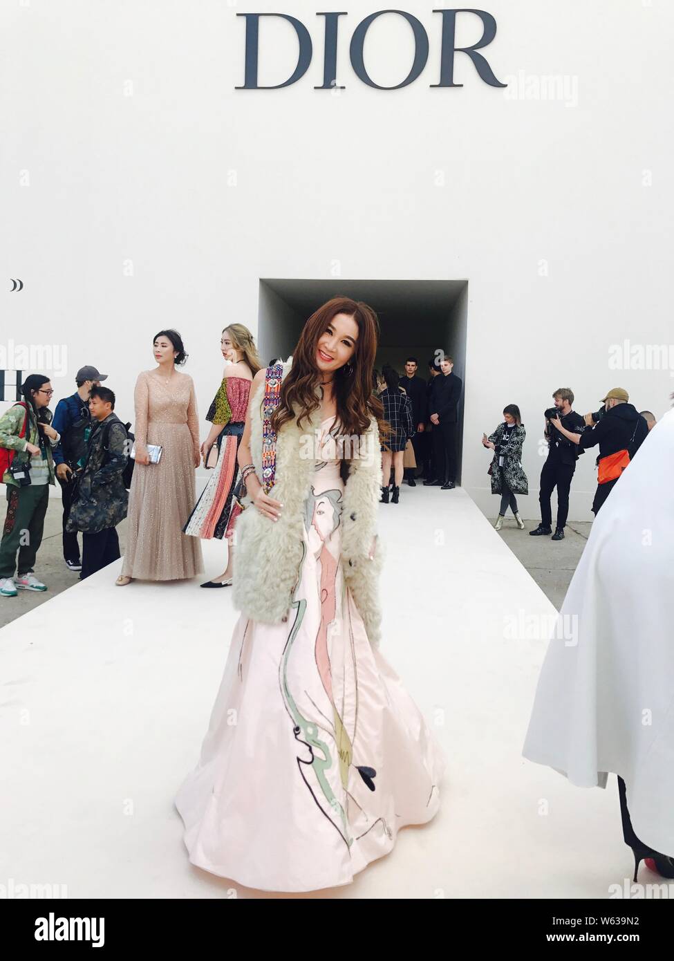 Hong Kong actress Irene Wan Bik-ha attends the Christian Dior fashion ...