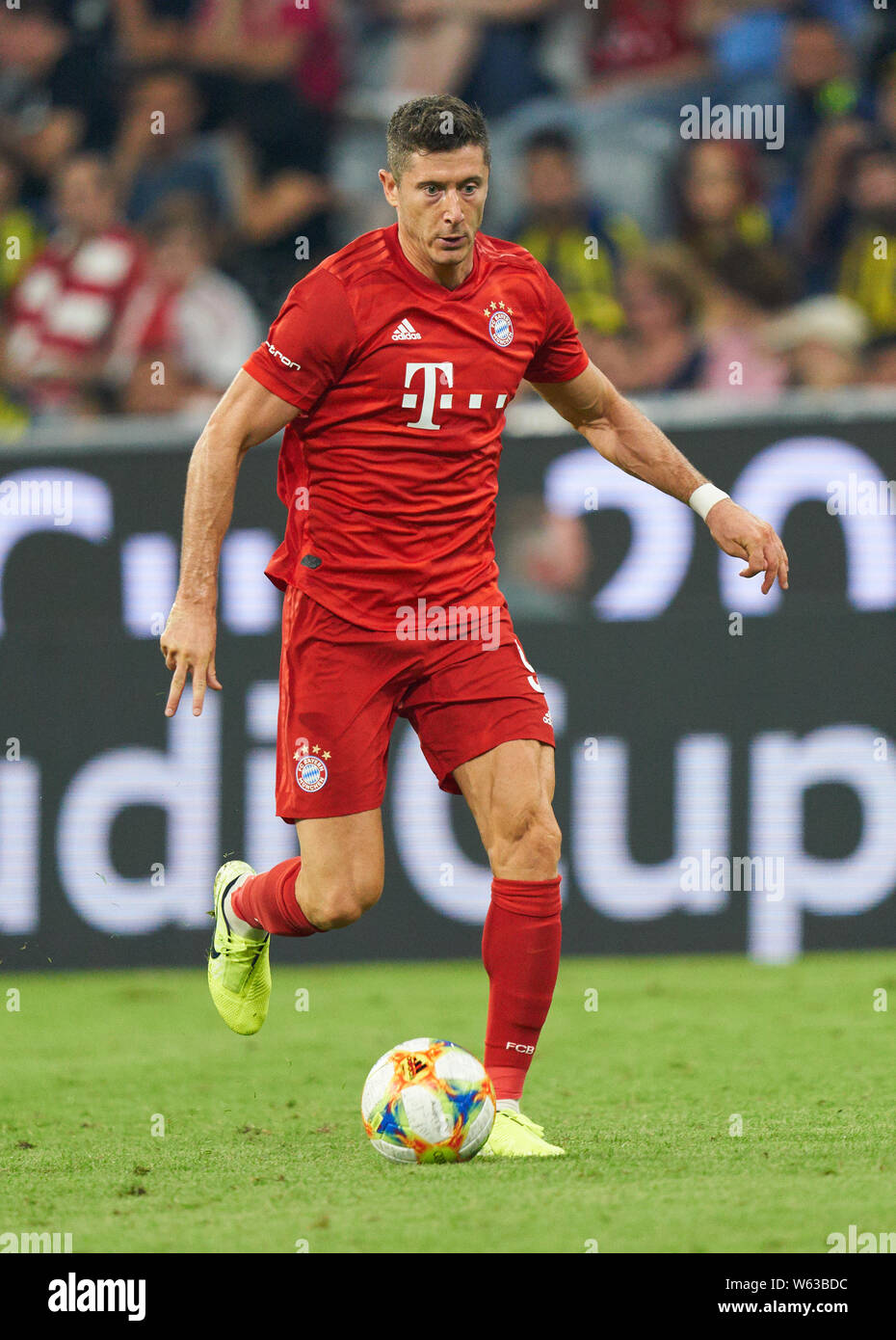 Munich, Germany. 30th July 2019. Robert LEWANDOWSKI, FCB 9 drives ...
