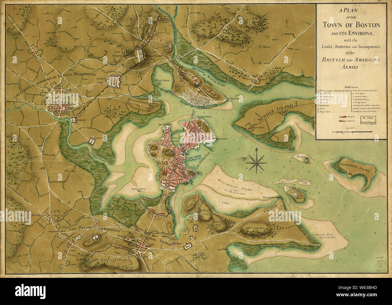 American Revolutionary War Era Maps 1750-1786 251 A plan of the town of ...