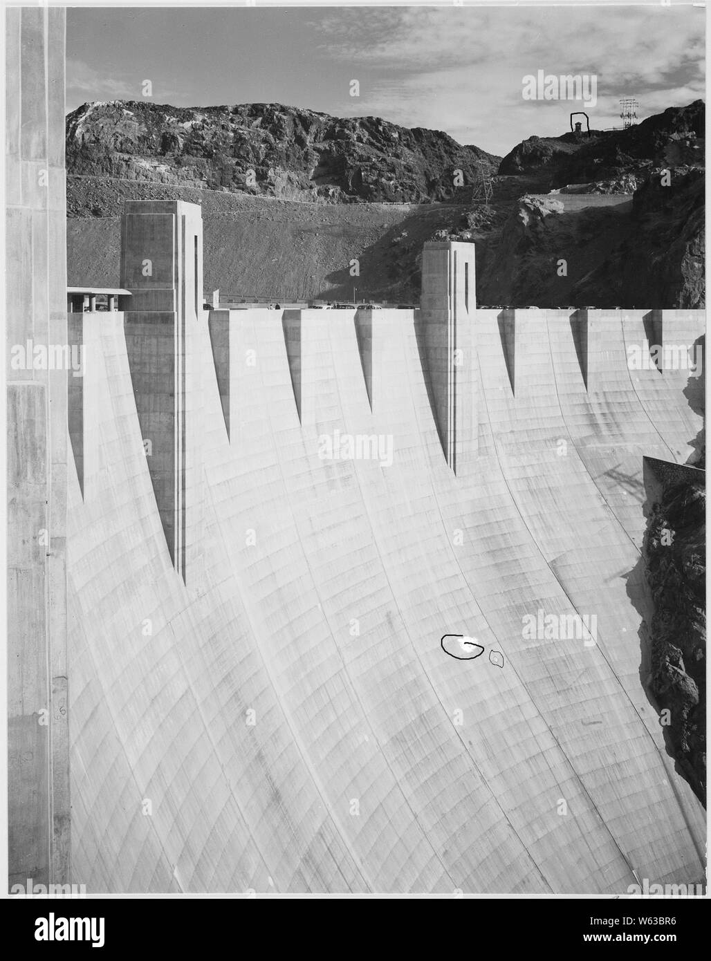Close-Up Photograph of Boulder Dam; Scope and content: Original caption ...