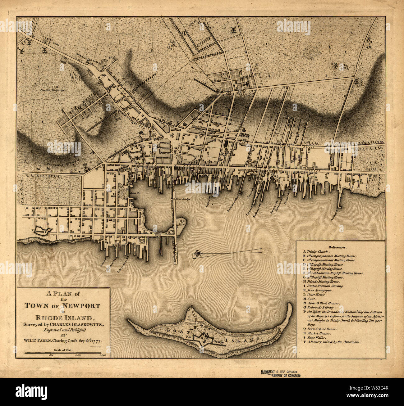 American Revolutionary War Era Maps 1750-1786 255 A plan of the town of ...