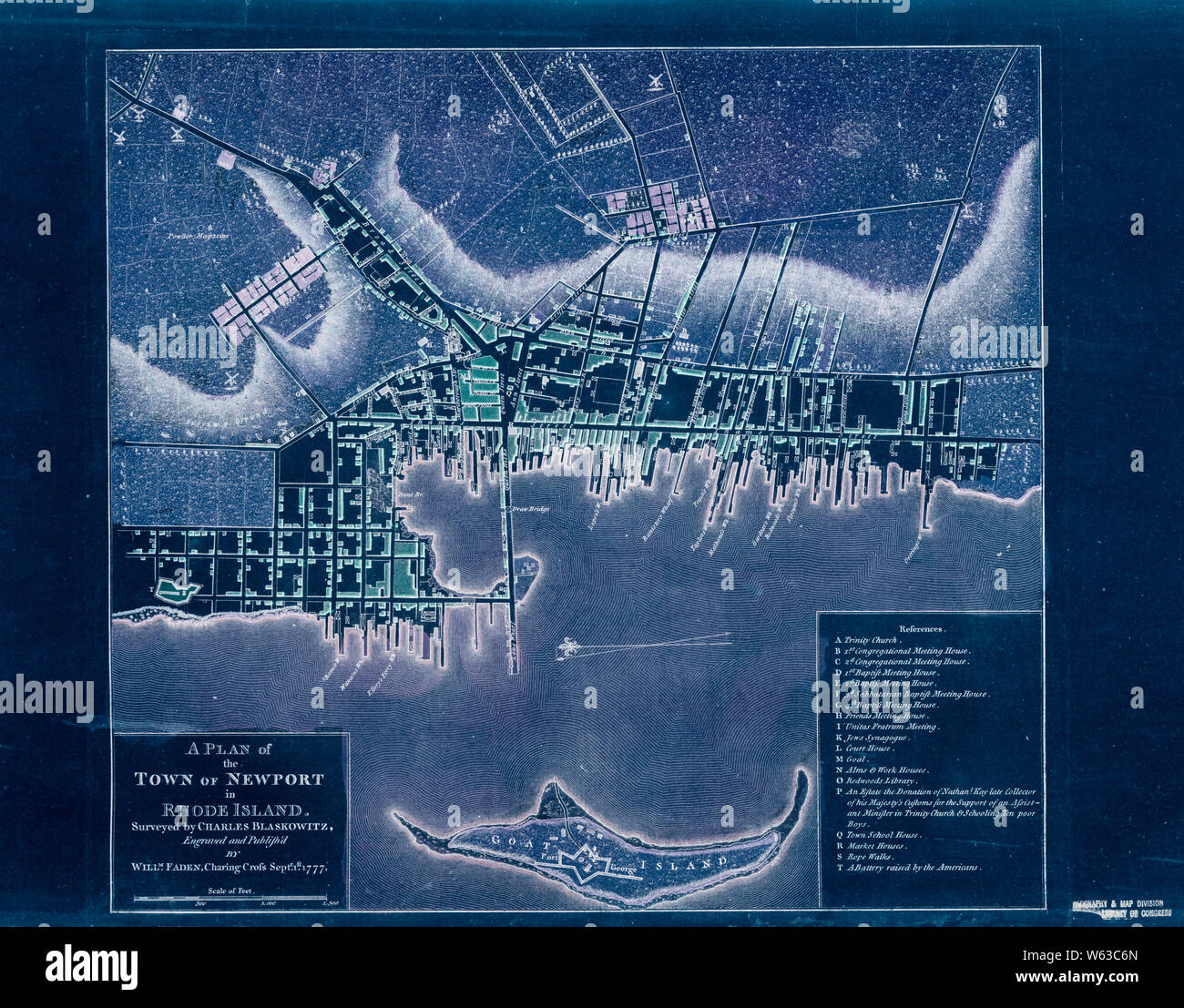 American Revolutionary War Era Maps 1750-1786 256 A plan of the town of ...