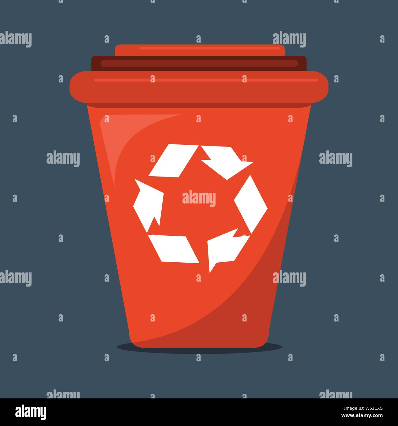 recycle bin vector illustration Stock Vector Image & Art - Alamy