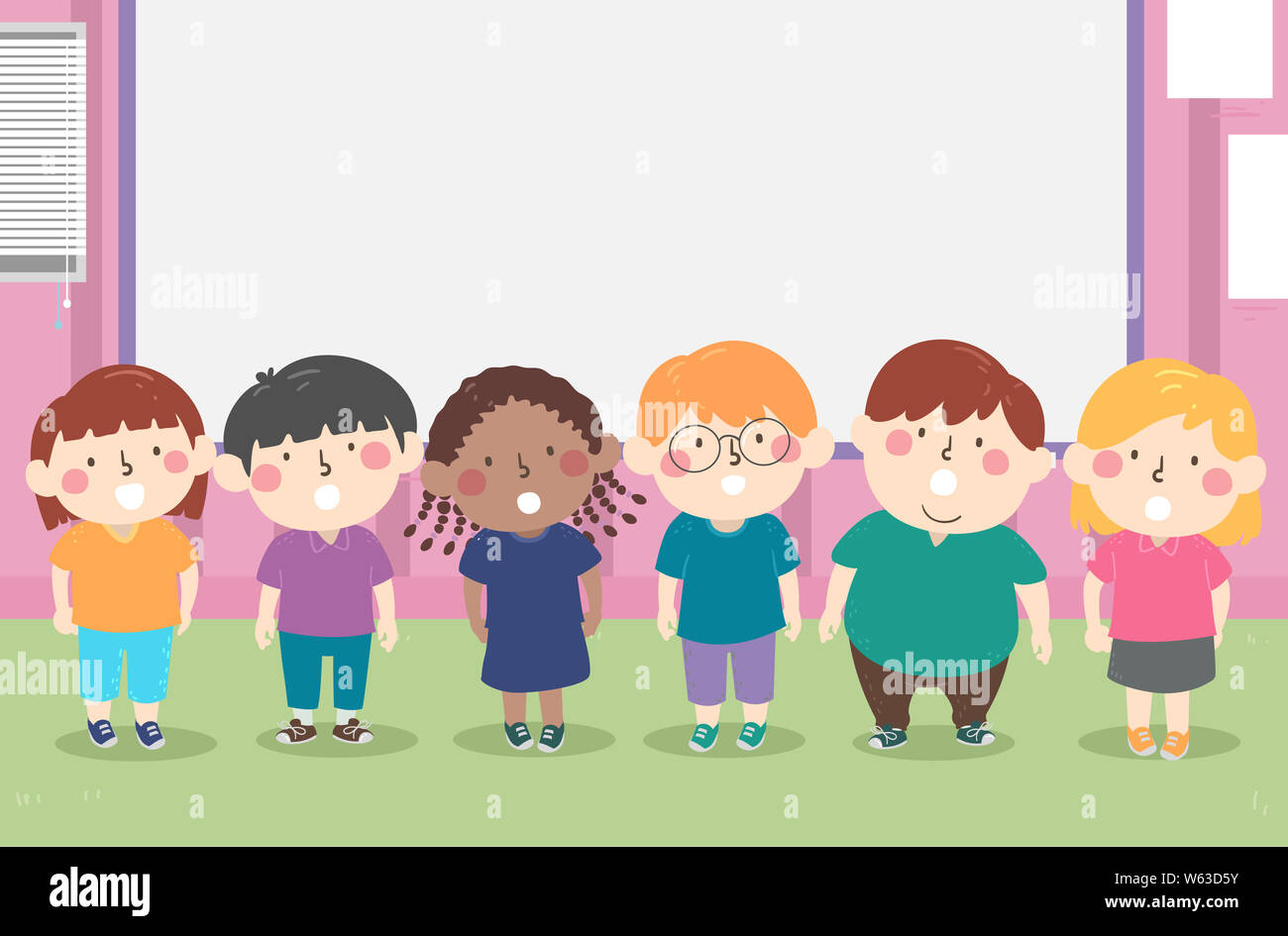 Clipart illustration preschool classroom hi-res stock photography and ...