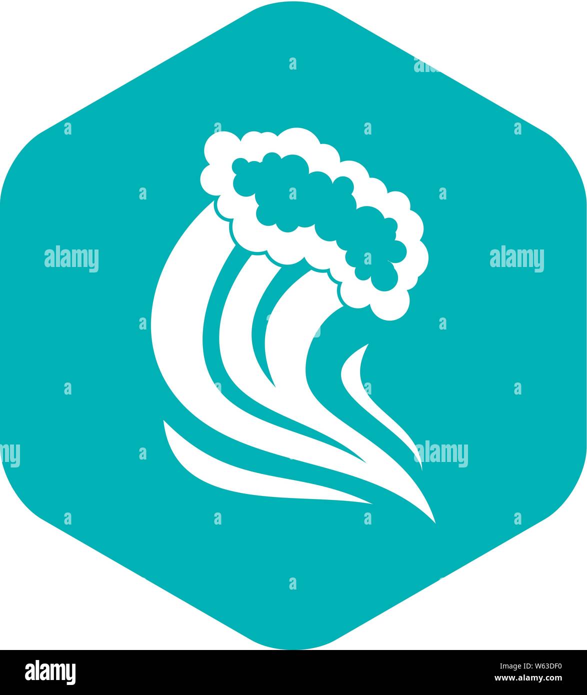 Foamy splash icon, simple style Stock Vector Image & Art - Alamy