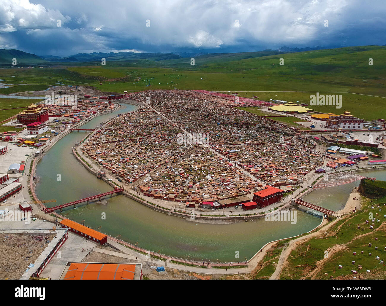 In this undated photo, the Yarchen Gar Monastery, known as the Yaqen ...