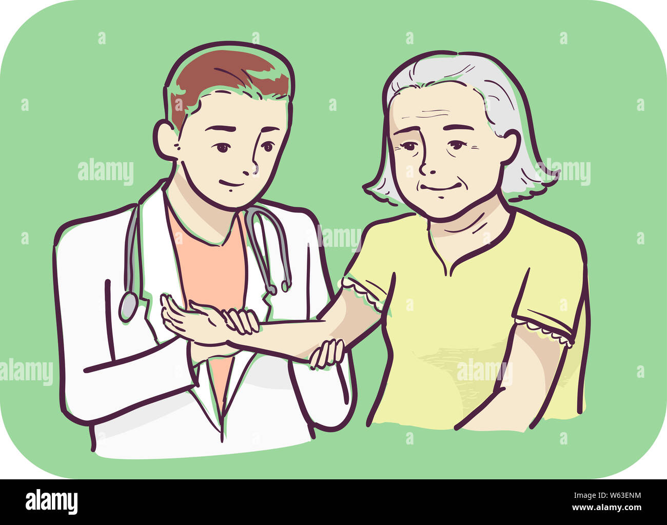 Woman inflammation cartoon hi-res stock photography and images - Alamy
