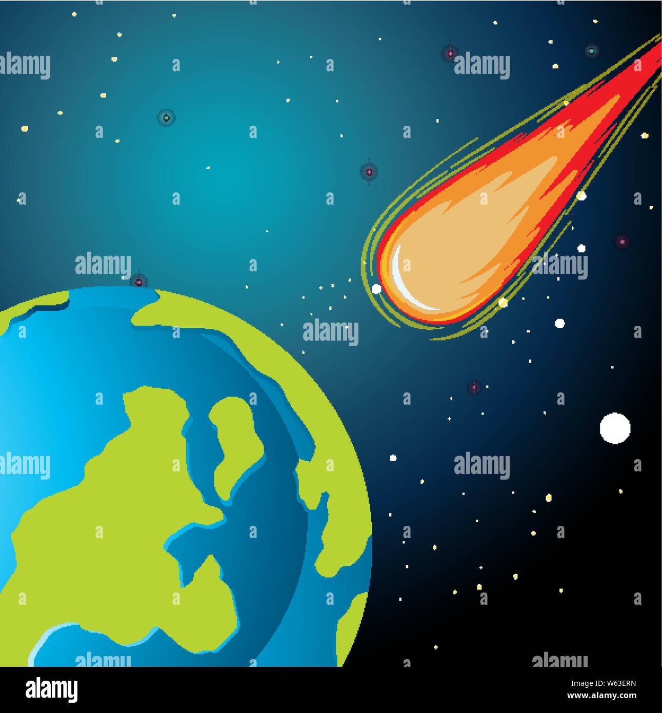 Meteorites Falling To Earth
