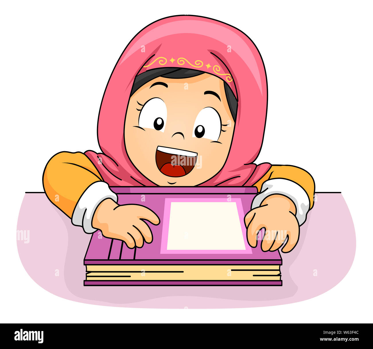 Girl pushing table hi-res stock photography and images - Alamy