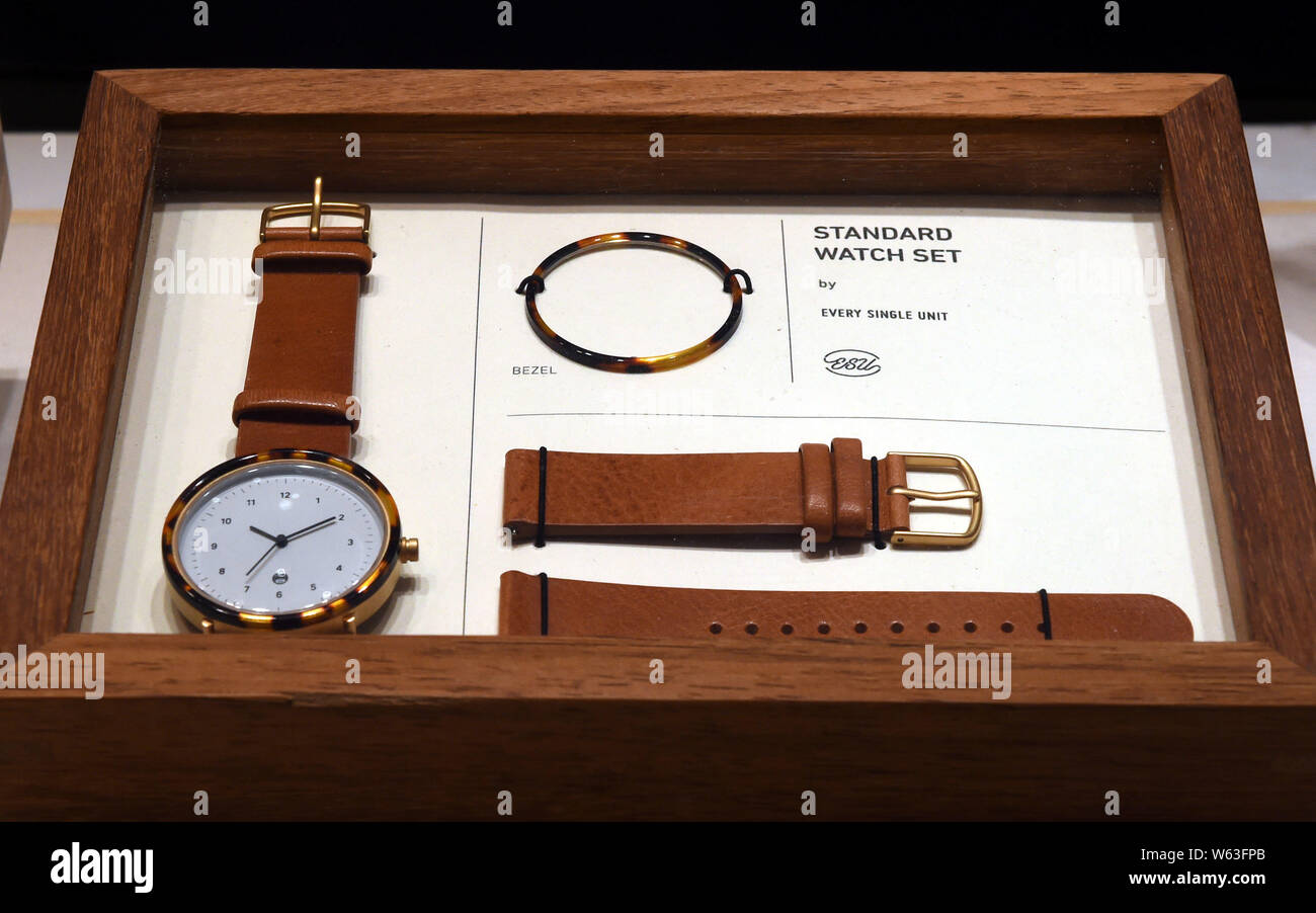 A standard watch set by Every Single Unit (ESU) is on display during ...