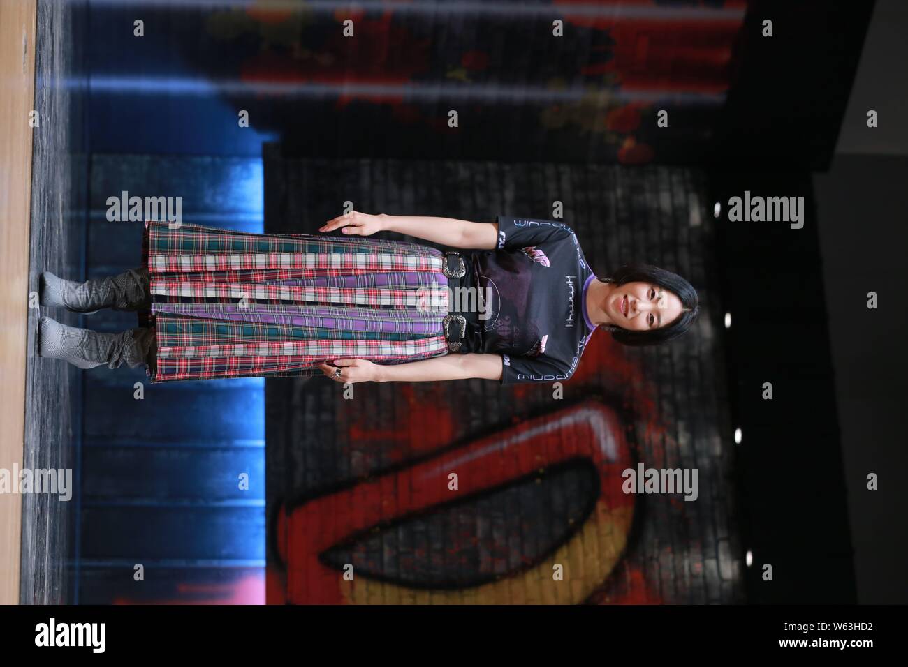 South Korean dancer Lia Kim attends a press conference for "Dancing ...