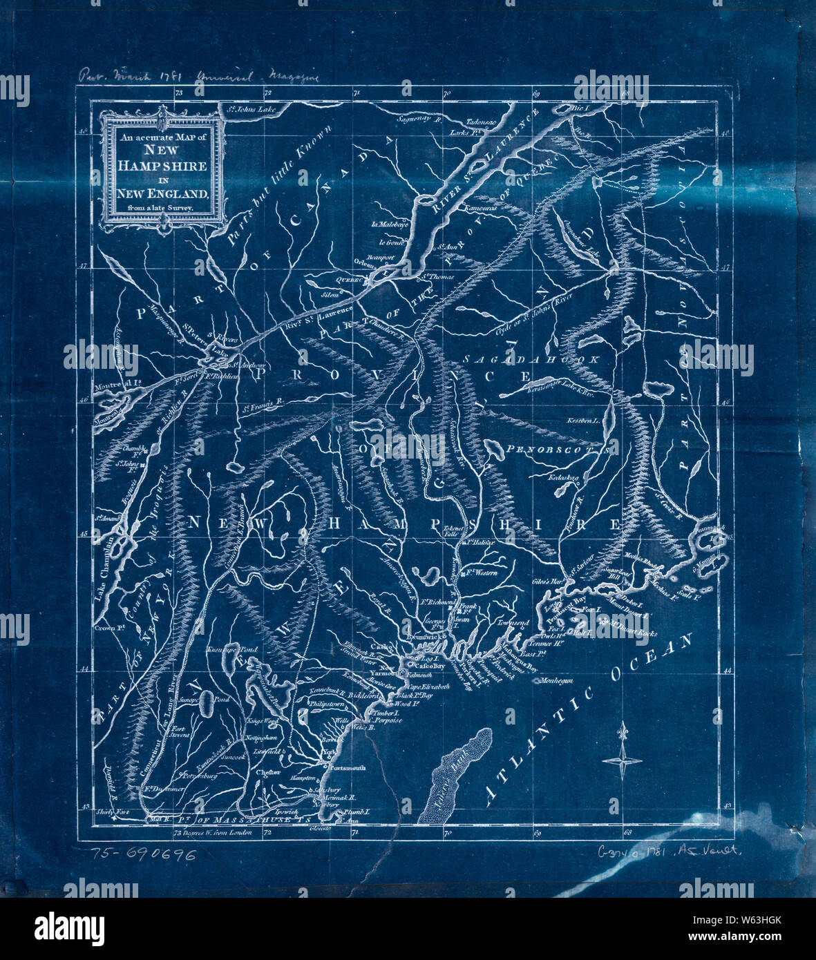 1750 map of england hi-res stock photography and images - Alamy