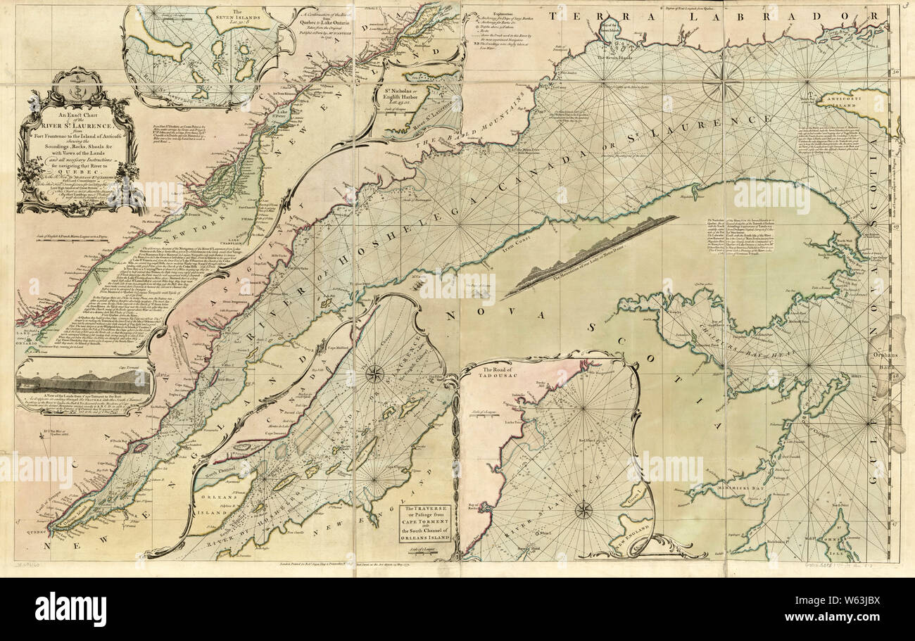 American Revolutionary War Era Maps 1750-1786 312 An exact chart of the ...