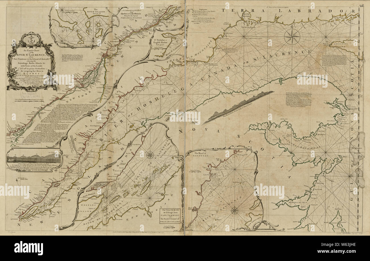 American Revolutionary War Era Maps 1750-1786 313 An exact chart of the ...