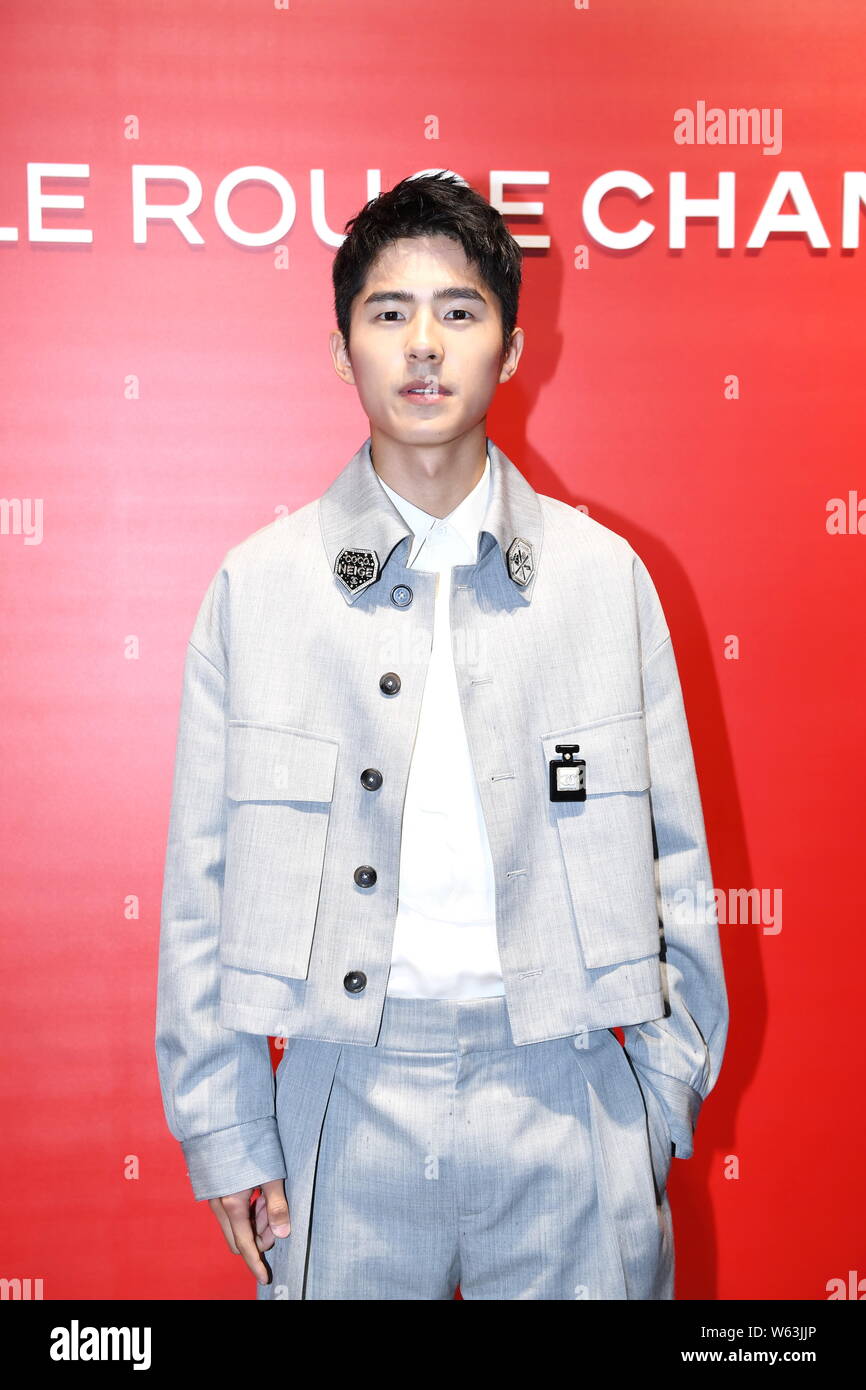 Chinese actor Liu Haoran arrives for a promotional event for Chanel Le ...