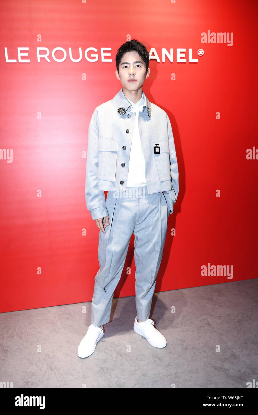 Chinese actor Liu Haoran arrives for a promotional event for Chanel Le ...