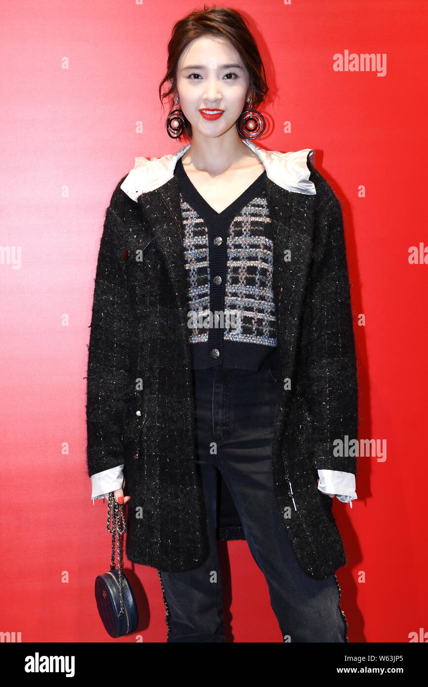 Chinese actress Tang Yixin arrives for a promotional event for Chanel ...