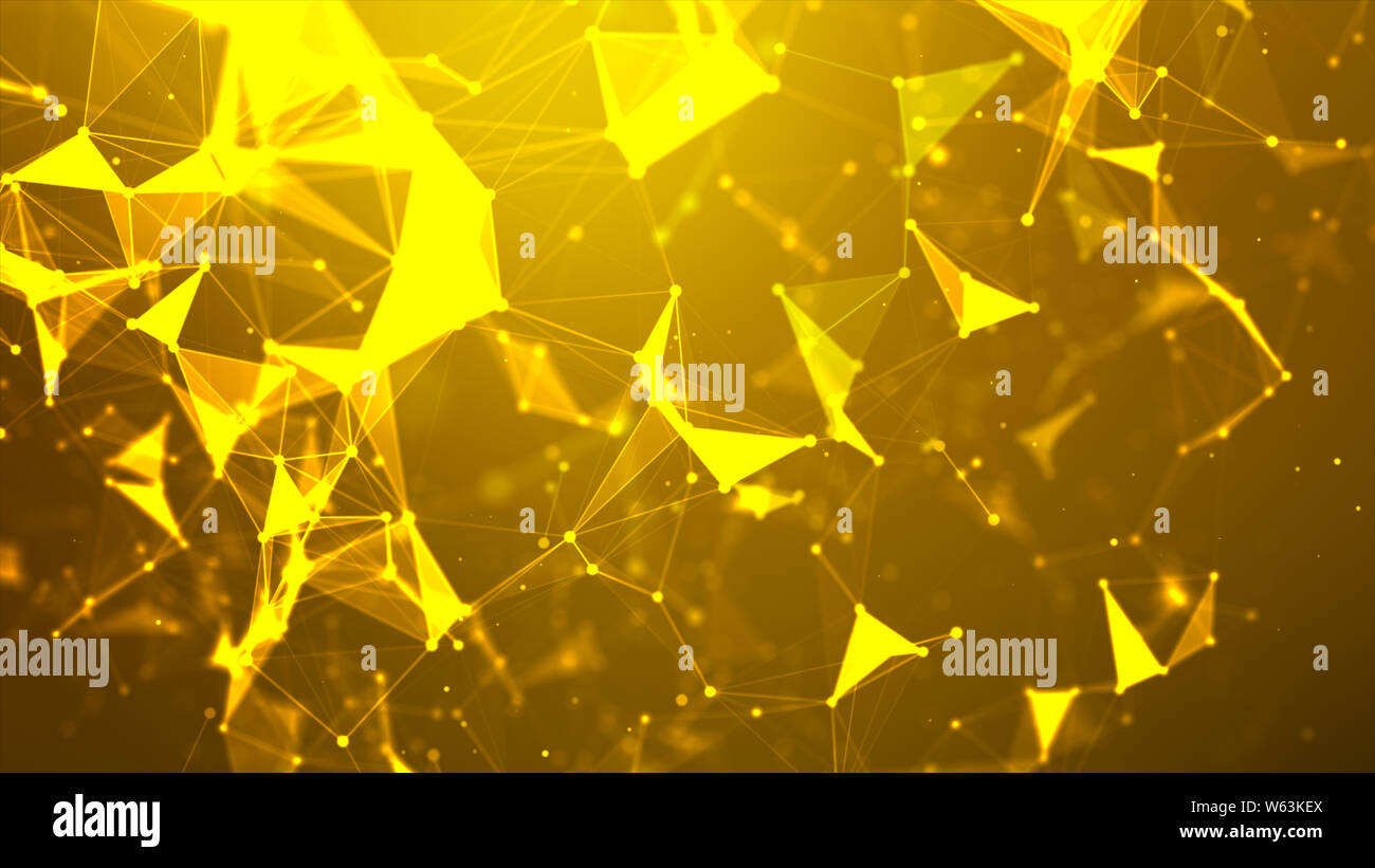 Abstract background Dot and connect line for cyber technology ...