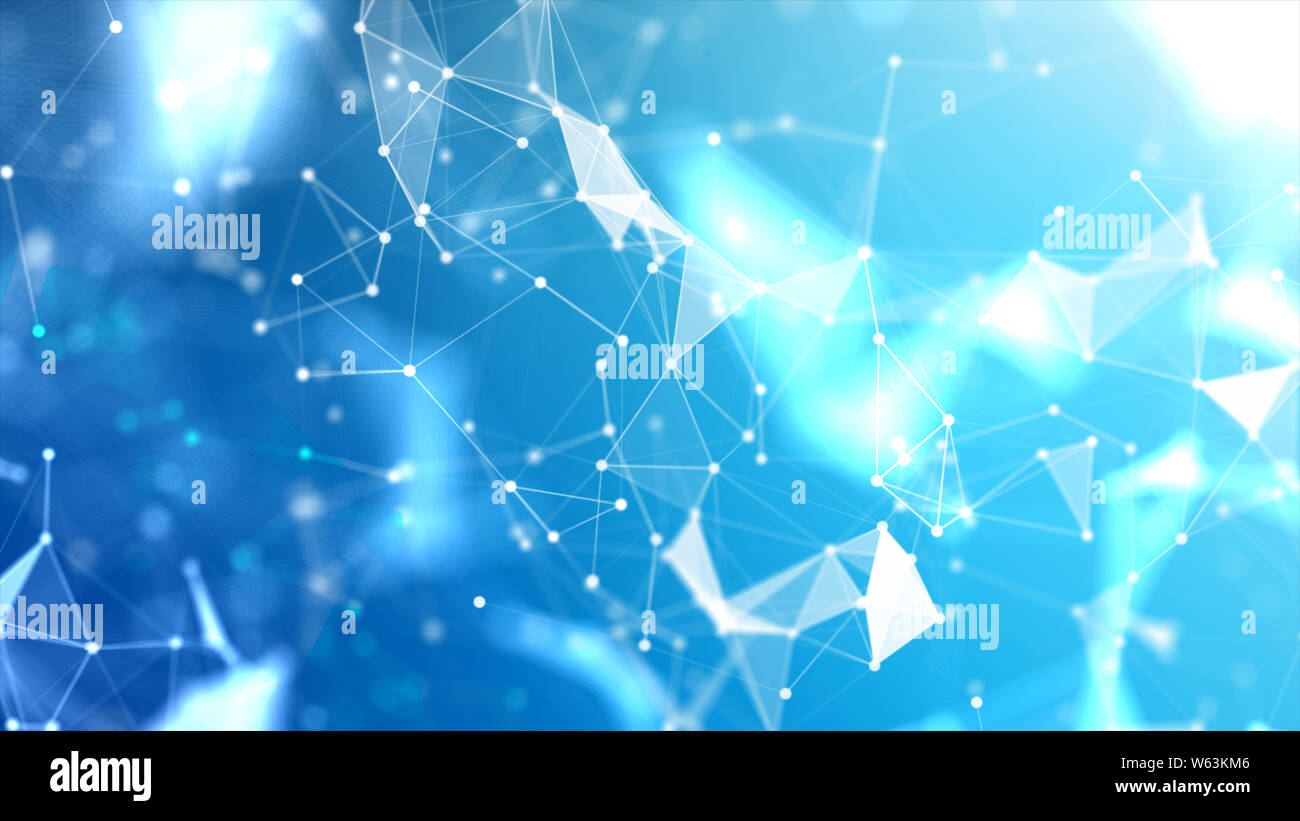 Abstract background Dot and connect line for cyber technology ...