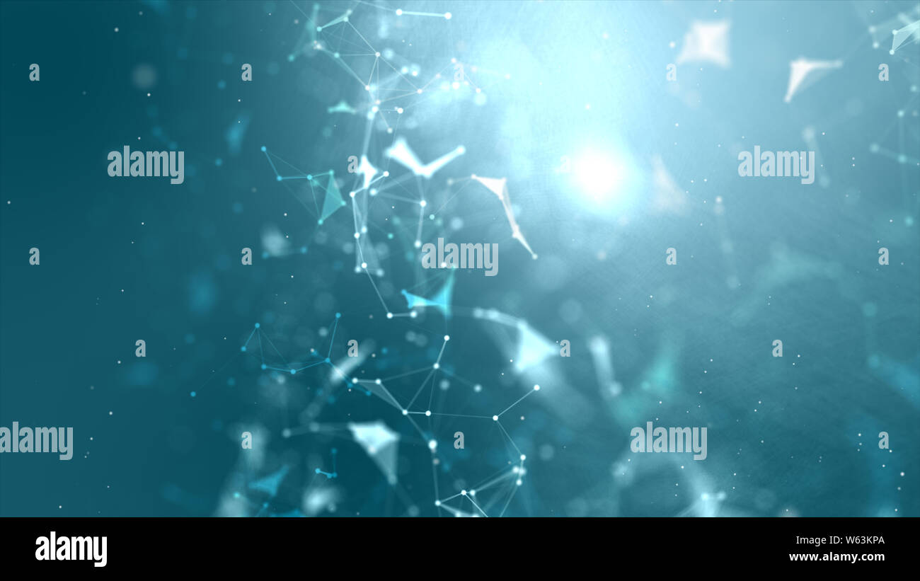 Abstract background Dot and connect line for cyber technology ...