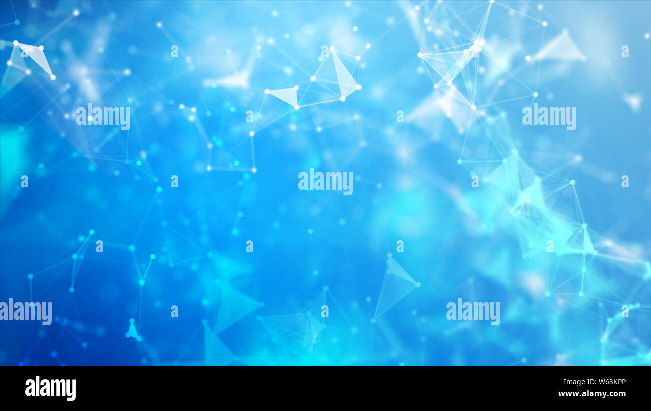 Abstract background Dot and connect line for cyber technology ...