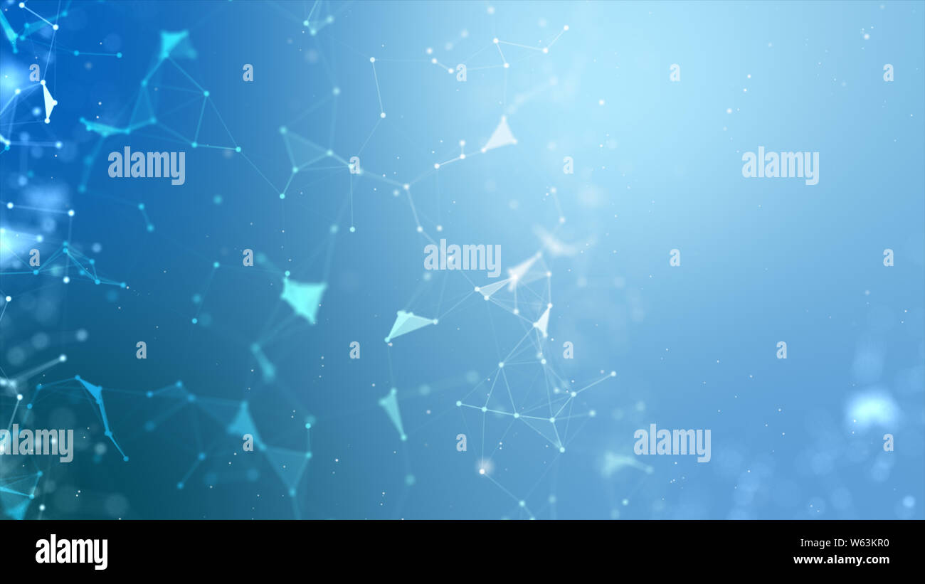 Abstract background Dot and connect line for cyber technology ...