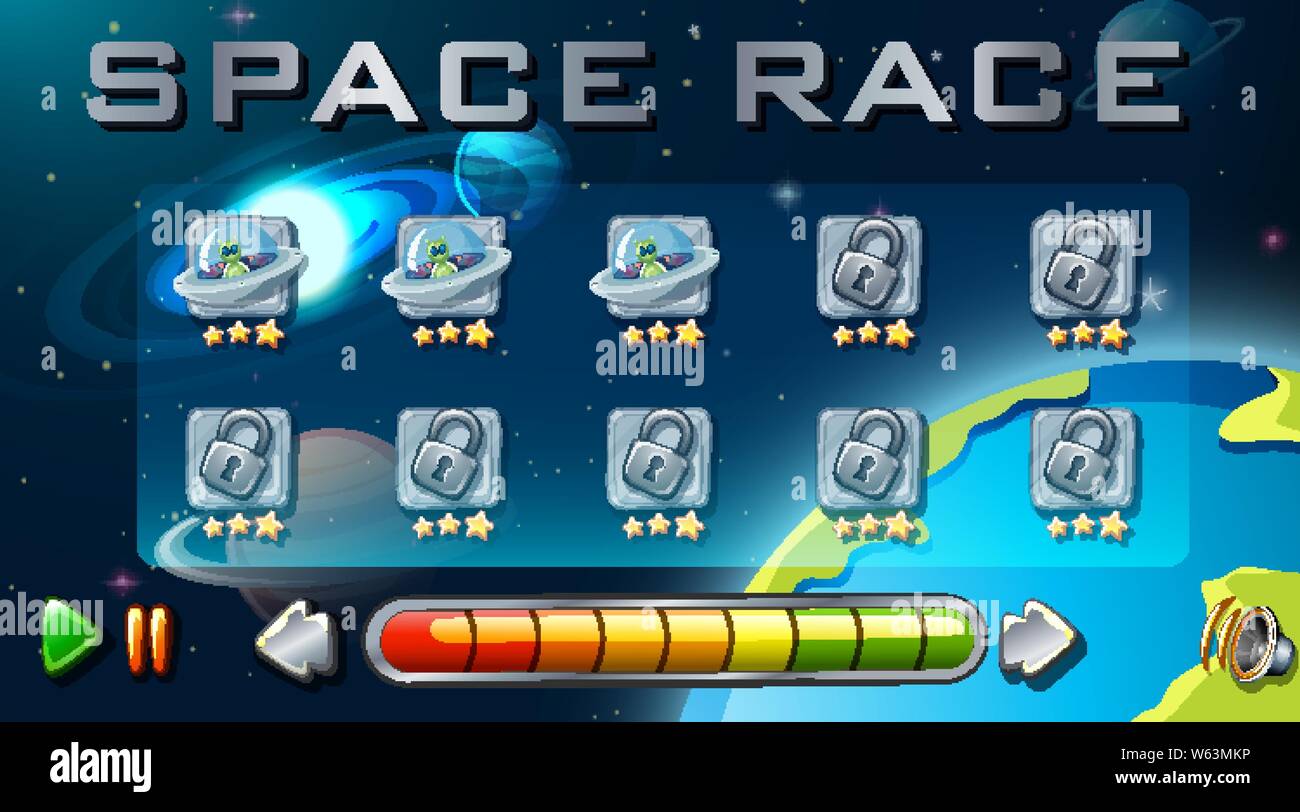 Space race game background illustration Stock Vector Image & Art - Alamy